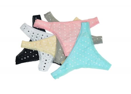 Grossiste L.dessous - Lot de String Coton, Black friday