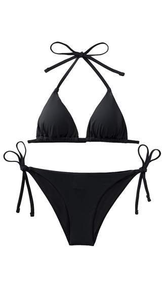 Grossiste L.dessous - Lot de Lot bikinis triangle noir par 10, Maillots ...